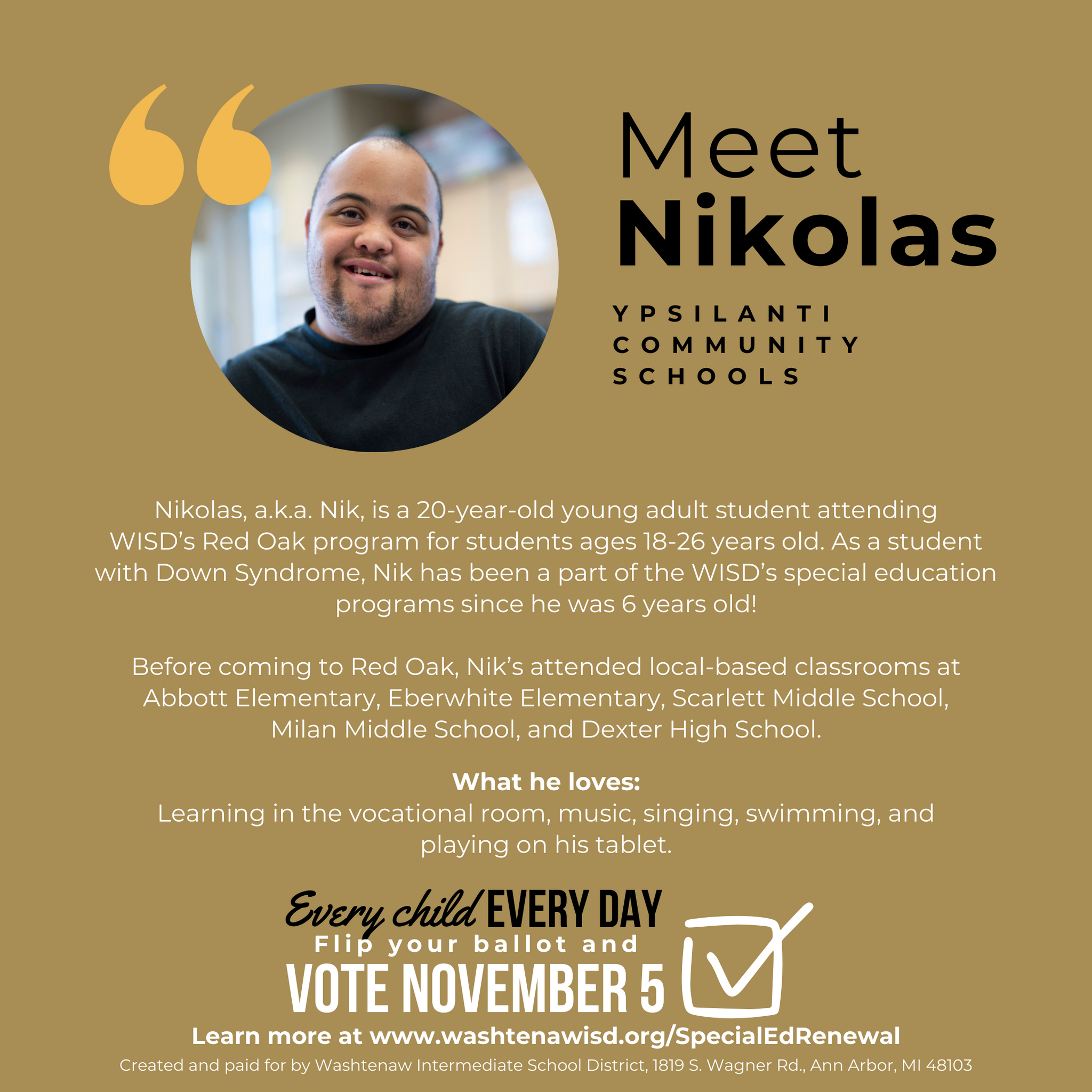 Gallery - Special Education Millage Renewal: Student Spotlights