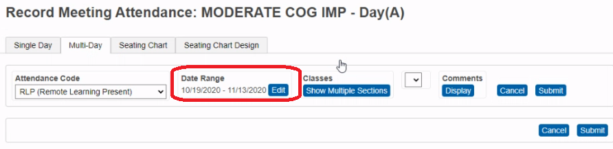 PS Attendance/PSSP Contact Log